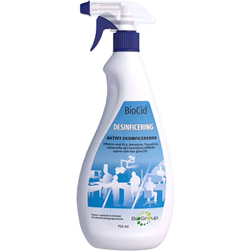 BioCid Desinficering | Desinficering af overflader (også Covid-19)